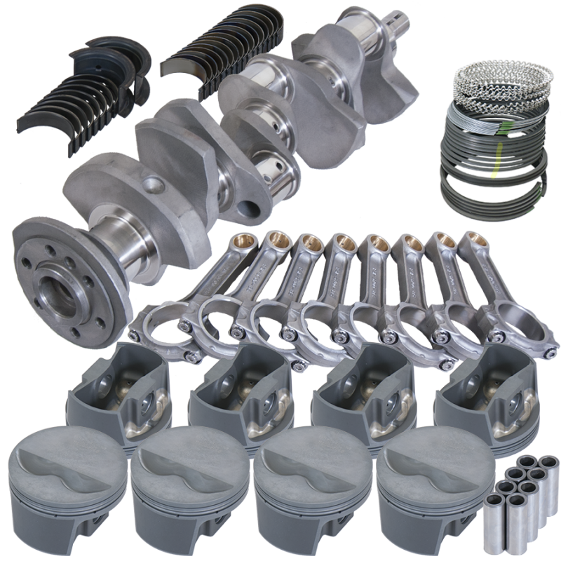 Eagle Chevy 350 3.480in Crank 5.700in I-Beam Rods -5cc Flat Top 4.000i