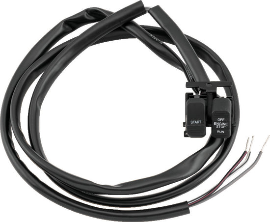Twin Power 96-13 Big Twin XL V-Rod Black Engine Start Stop Switch Repl