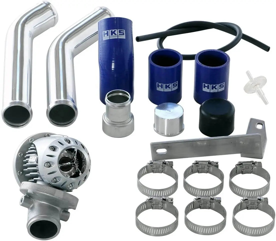 HKS 08+ Evo 10 SSQV4 BOV Kit Includes 2 Polished Aluminum Pipes ...