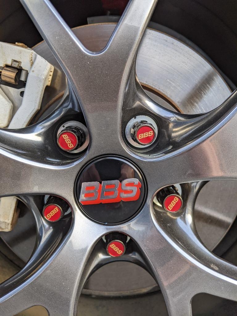 BBS McGard Lug Nut Set 12x1.25 Red/Black PLGM125BKR - eliteracefab.com