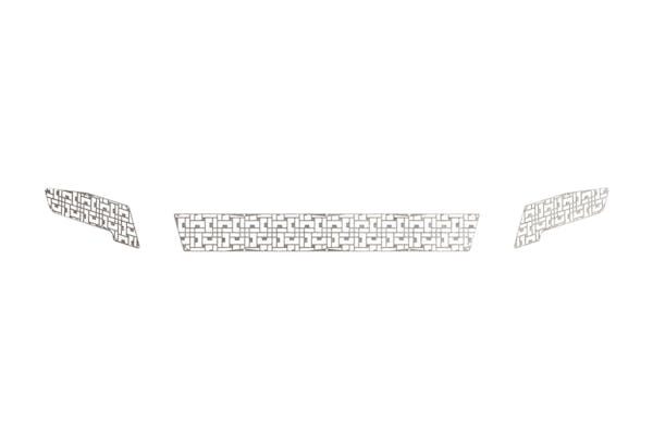 Road Armor iDentity Front Mesh iD Pattern (Wide Width) - Stainless
