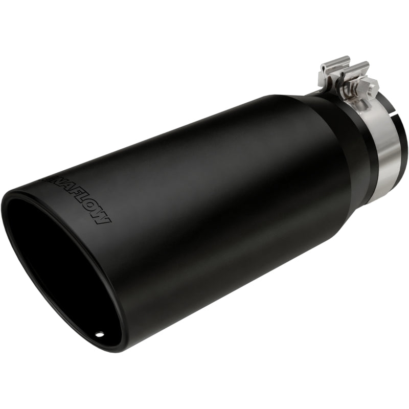 MagnaFlow Tip Stainless Black Coated Single Wall Round Single Outlet