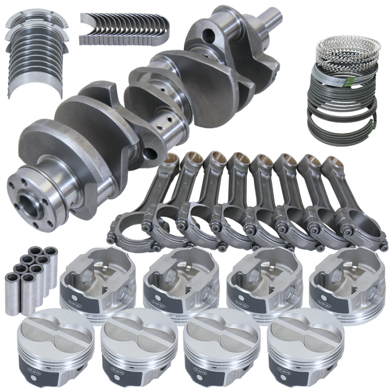 Eagle Ford 351W 4.000in Crank 6.200in I-Beam Rods -11cc Flat Top 4.030