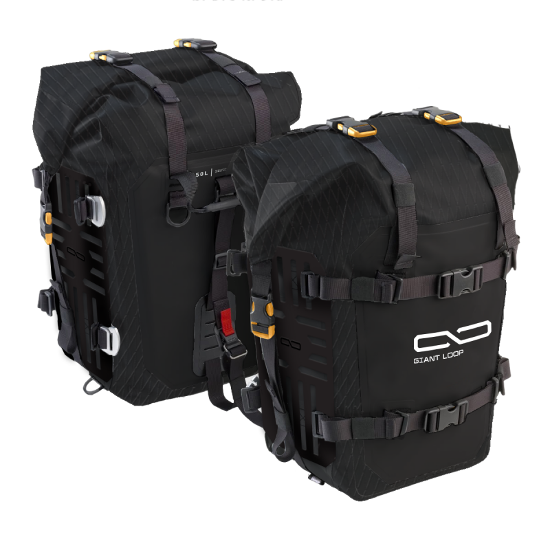 Giant Loop MotoTrekk Panniers 50L - Black - eliteracefab.com