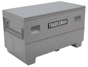 Tradesman Steel Job Site Box/Chest (Heavy Duty/Medium) (48in.) Black