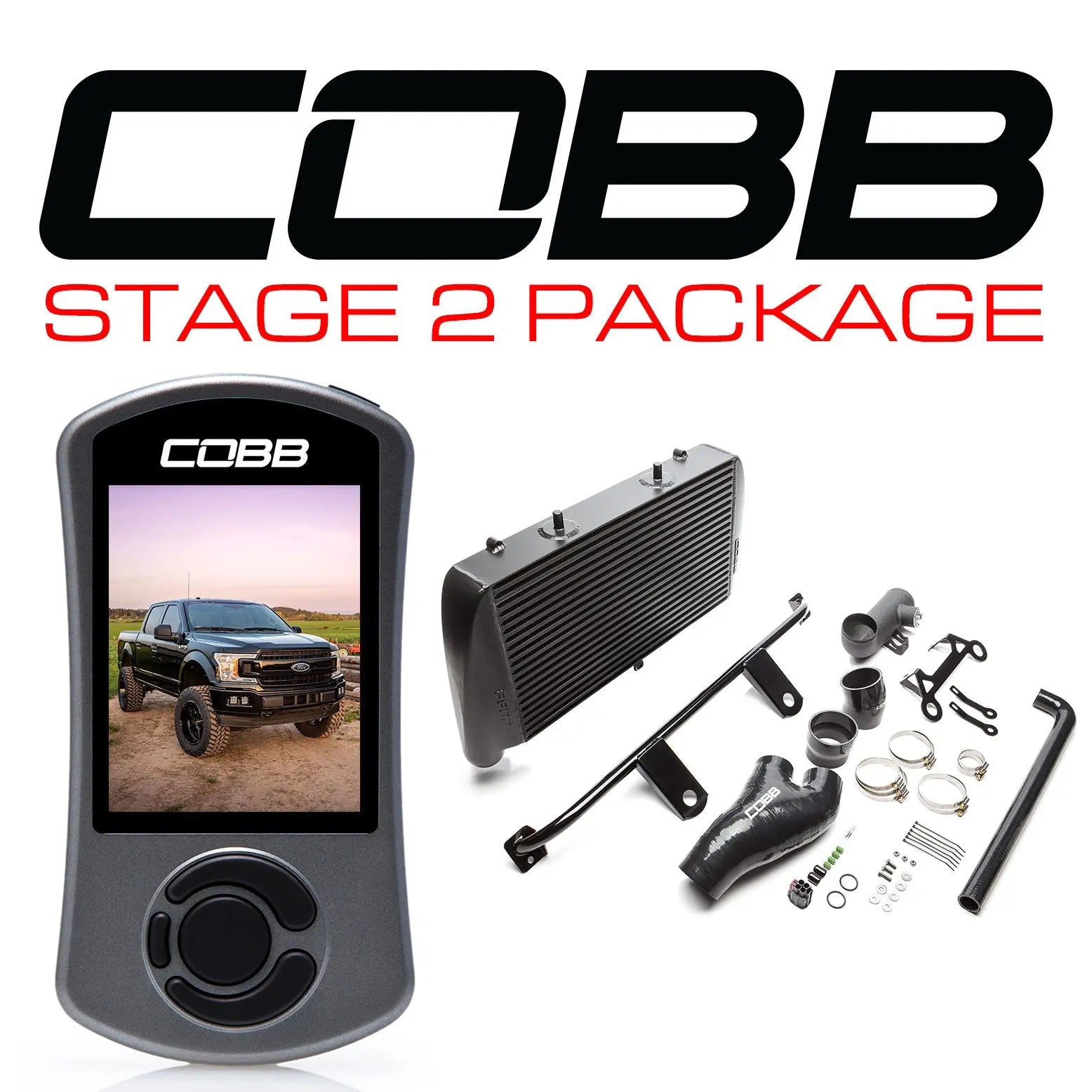 COBB 2020 Ford F-150 Ecoboost 3.5L Stage 2 Power Package - Black (NO