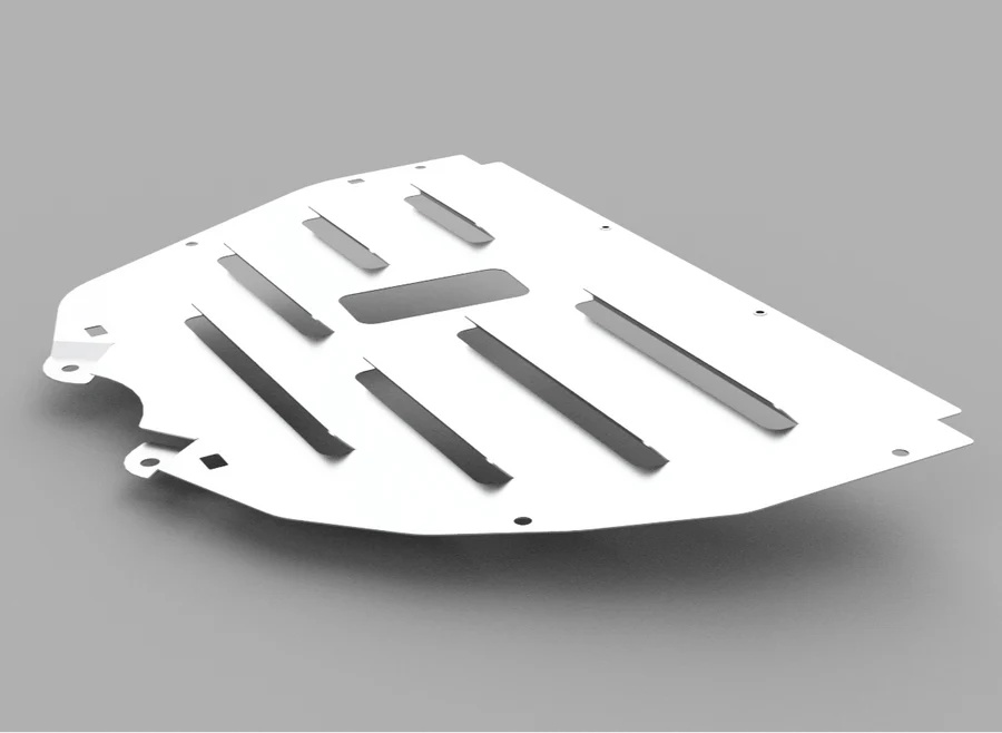 PLM Vented Engine Splash Guard – FL5 / DE5 Aluminum Plate