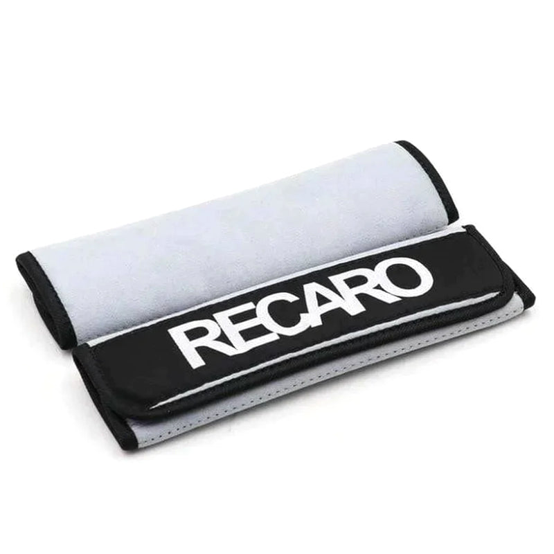 Recaro Branded Harness Pads - White - eliteracefab.com