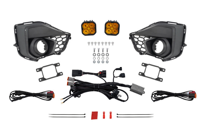 Diode Dynamics 2031 Ford Mustang GT SS3 AddOn Fog Lamp Kit Yellow Max