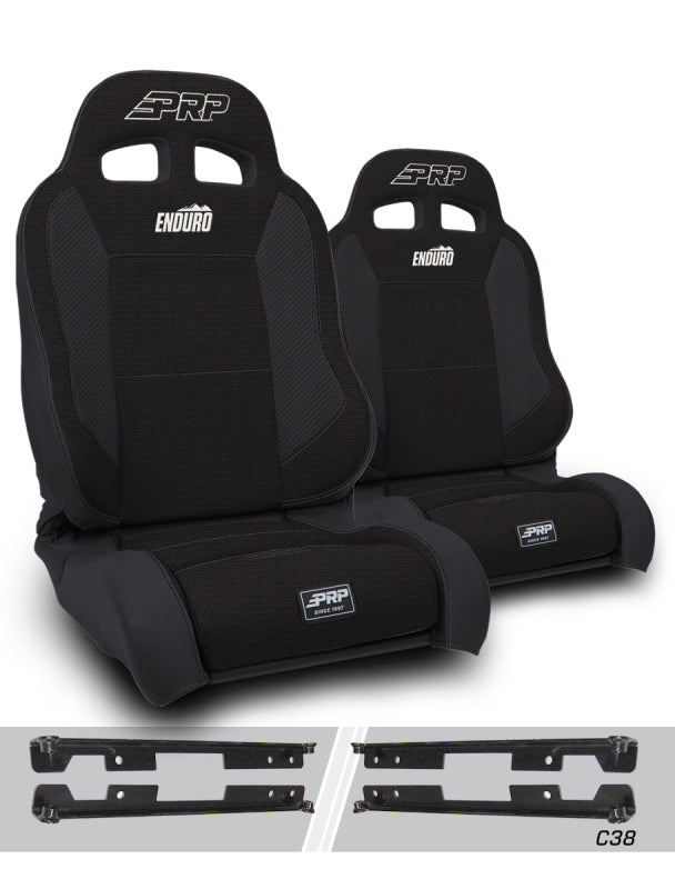 PRP EnduroTrek Reclining Suspension Seats Kit for Jeep Wrangler JK/JKU
