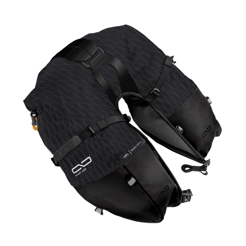 Giant Loop Coyote Saddlebag 39L - Black - eliteracefab.com