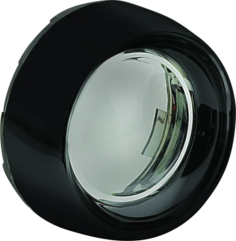 Kuryakyn Deep Dish Bezel For Bullet Turn Signals Smoke Lens Gloss