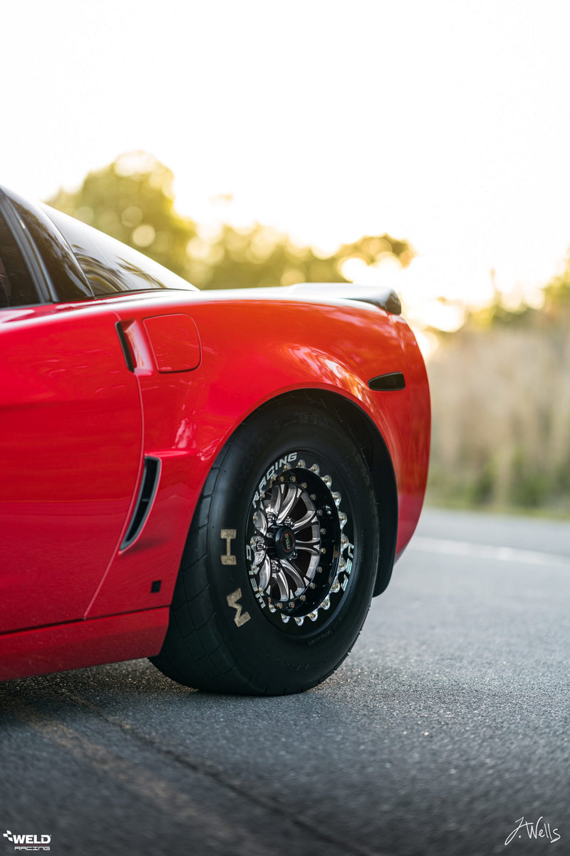 Weld V-Series 1-Piece 17x4.5 / 5x4.5 BP / 2.25in. BS Black Wheel - Non ...