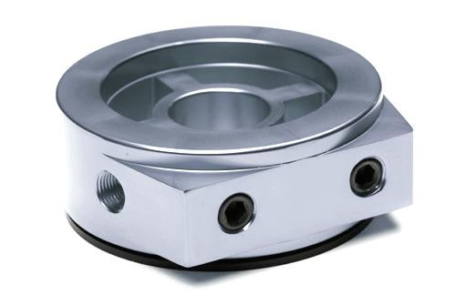 BLOX Racing Oil Filter Block Adapter Silver / For Oil Pressure / Oil ...