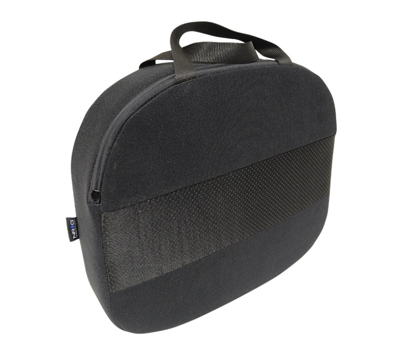 NRG Racing Seat Cushion - One Piece Memory Foam Nylon Black w/ White S
